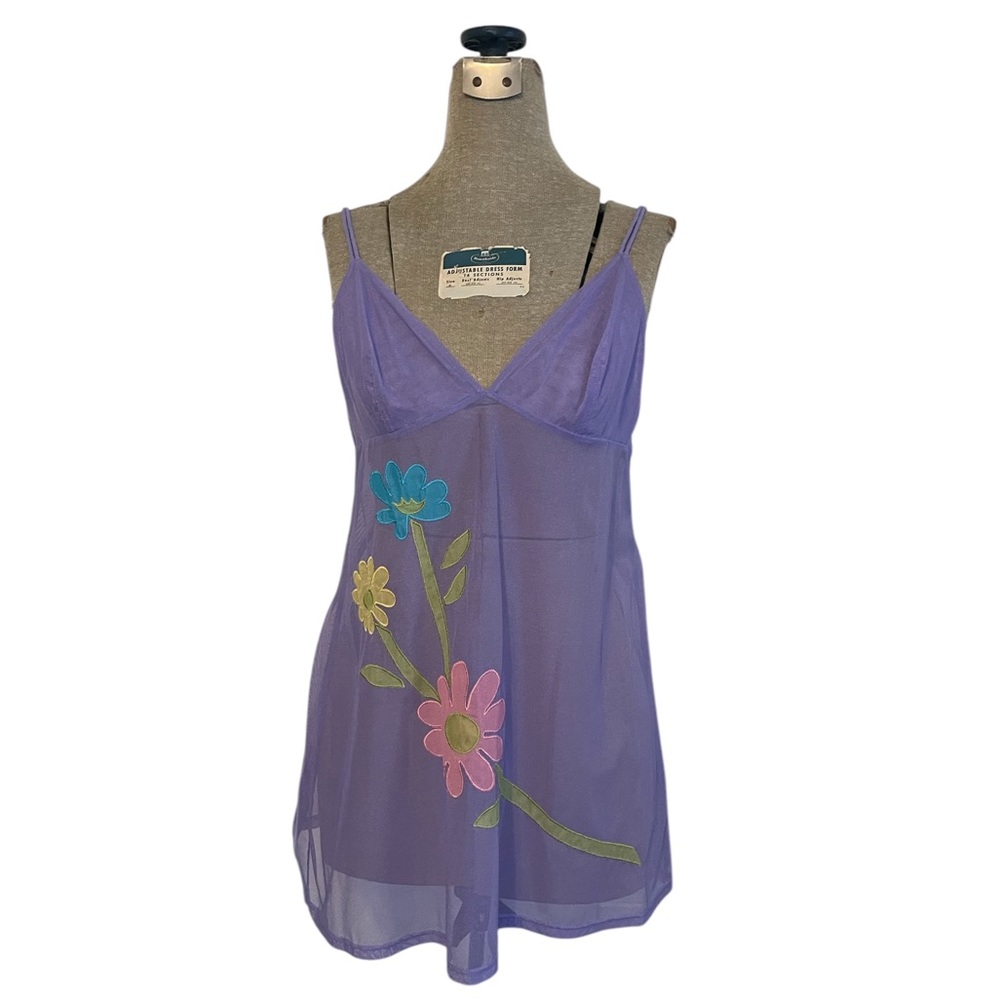 Victorias Secret Y2k Mesh Pastel Slip - Gem